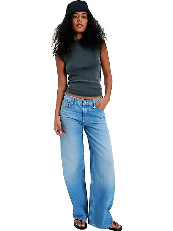 MOTHER The Rerun Zip Sneak Jeans - Last Bite Short