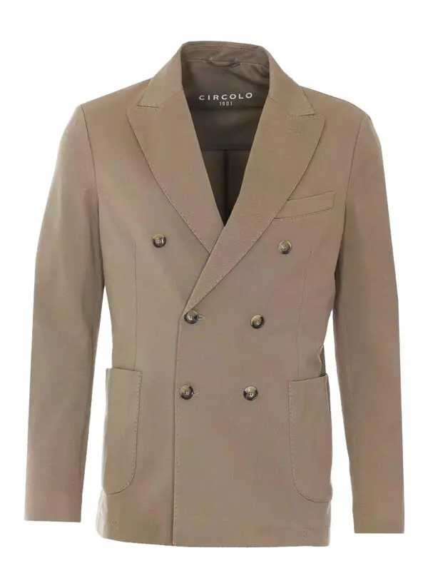 CIRCOLO 1901 Double-breasted Button Blazer - Neutrals
