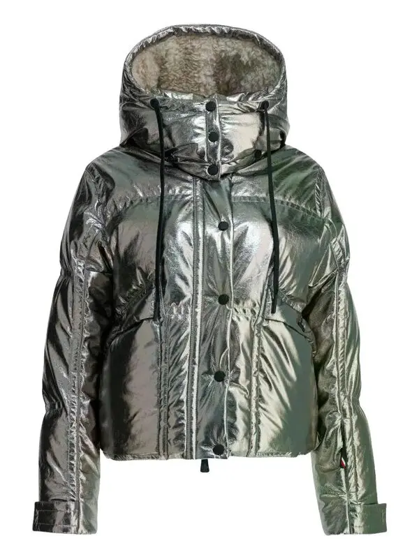 Moncler Hooded Puffer Jacket - Silver
