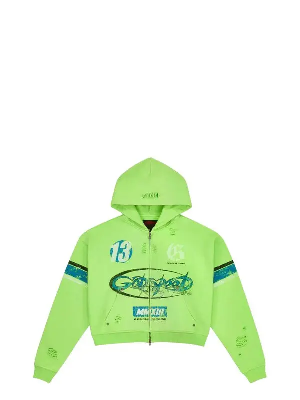 GODSPEED Zip Hooded Sweatshirt - Green