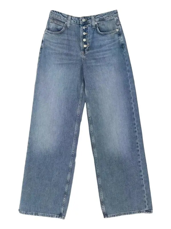 Free People Nia Button-fastening Jeans - Blue