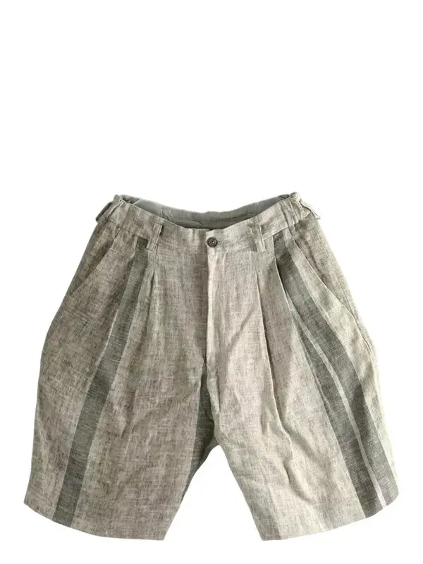 ZIGGY CHEN Pleated Shorts - Neutrals