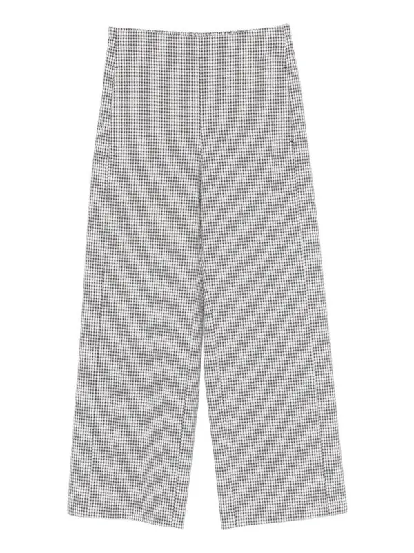 VIA MASINI 80 Check Trousers - Black