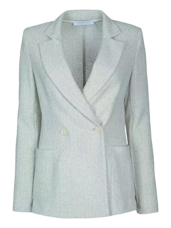 Harris Wharf London Double-breasted Blazer - Grey