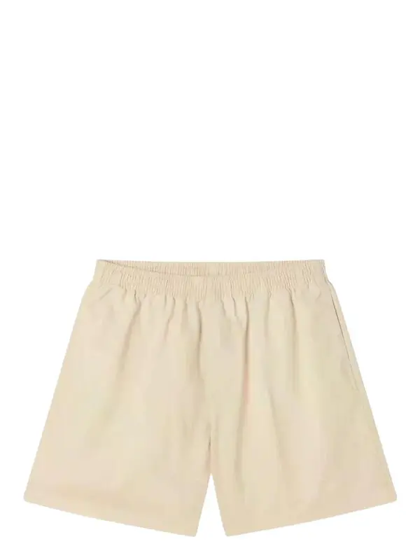 Obey Logo-patch Shorts - Neutrals