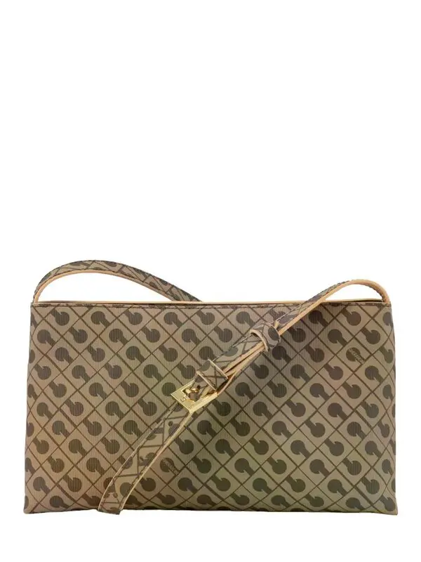 GHERARDINI Leather Half Moon Shoulder Bag - Neutrals