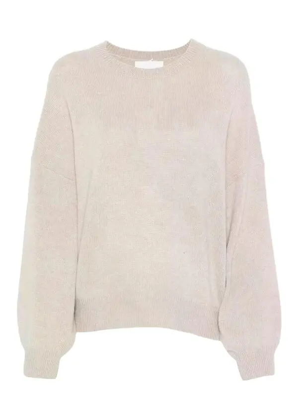 LISA YANG Veira Dropped-shoulder Cashmere Sweater - Neutrals