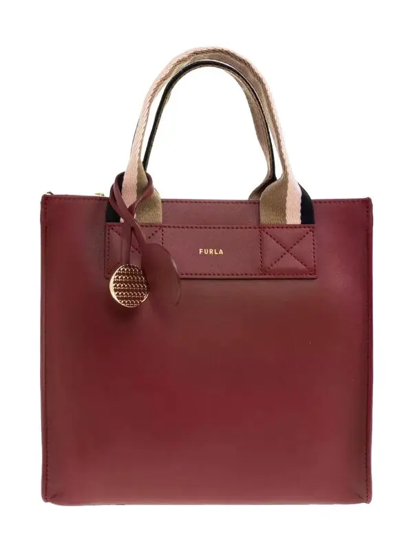 Furla Leather Tote Bag - Red