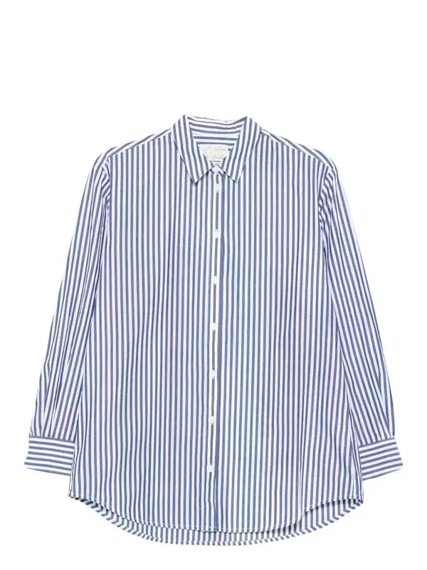 MC2 SAINT BARTH Striped Shirt - Blue