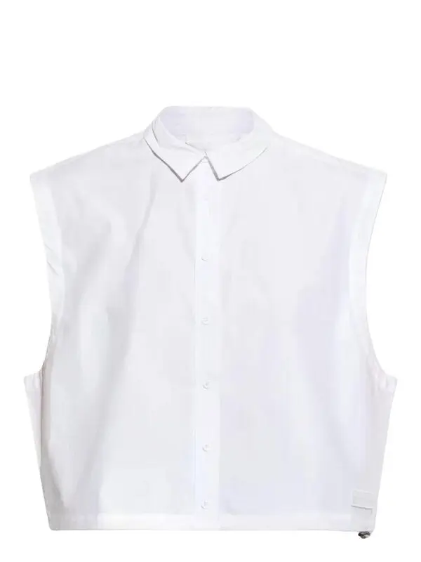 RETHINKIT STUDIOS Polo-collar Sleeveless Shirt - White