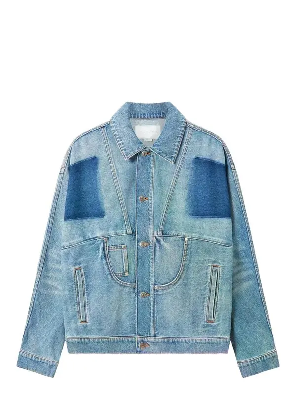 Stella McCartney Paneled Cotton Jacket - Blue