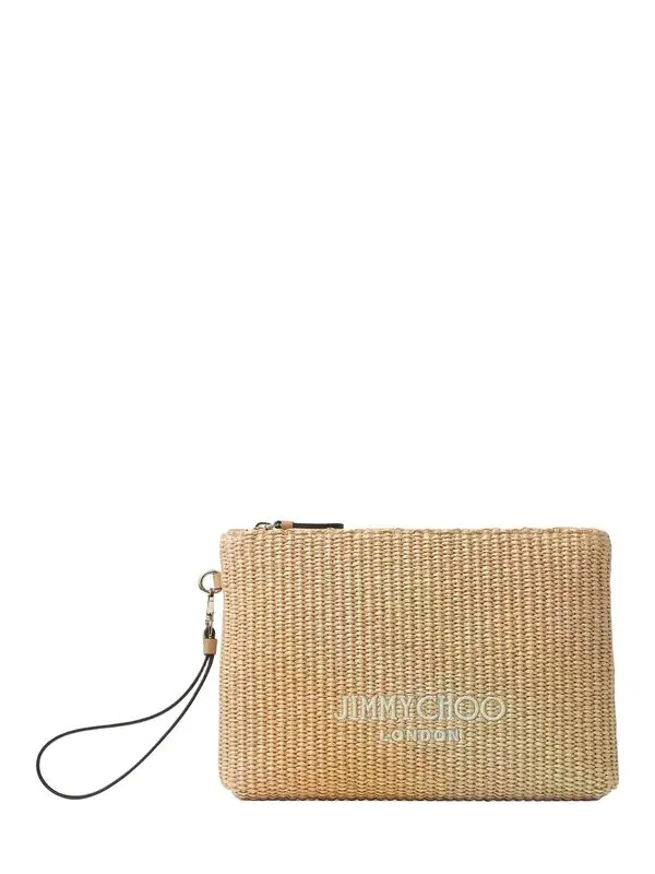 JIMMY CHOO Zipped Pouch - Neutrals