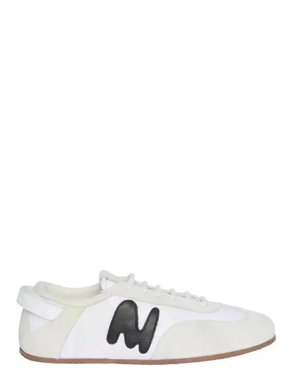 MSGM Logo-detail Lace-up Sneakers - White