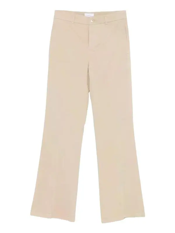 40WEFT Thea Zip-up Straight Trousers - Neutrals