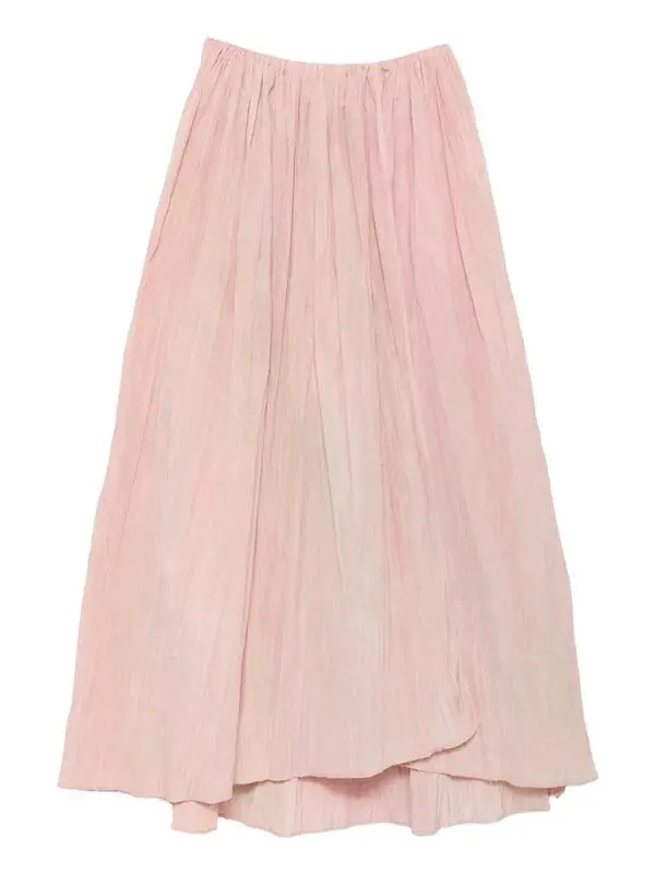 CO.GO Textured Maxi Skirt - Pink