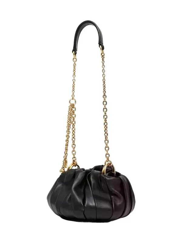 Chloé Plissé Shoulder Bag - Black