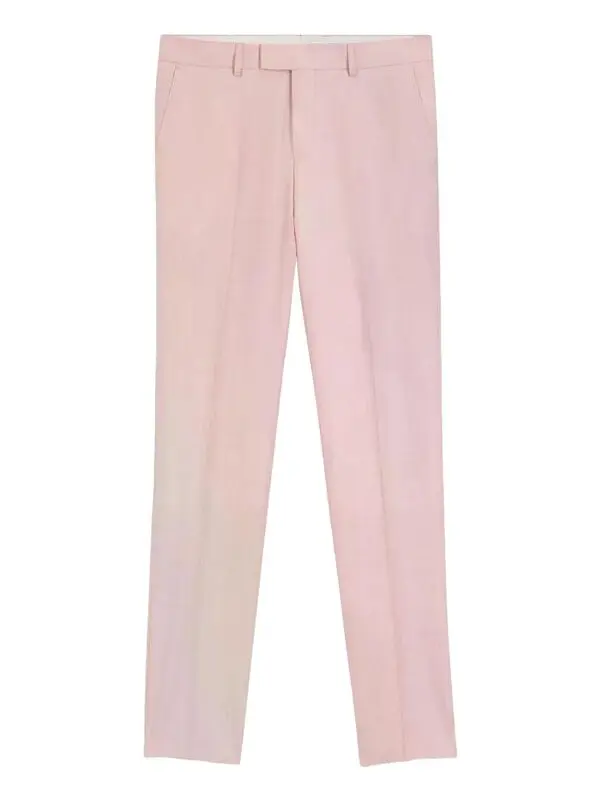 BOSS Concealed-fastening Tailored Trousers - Pink