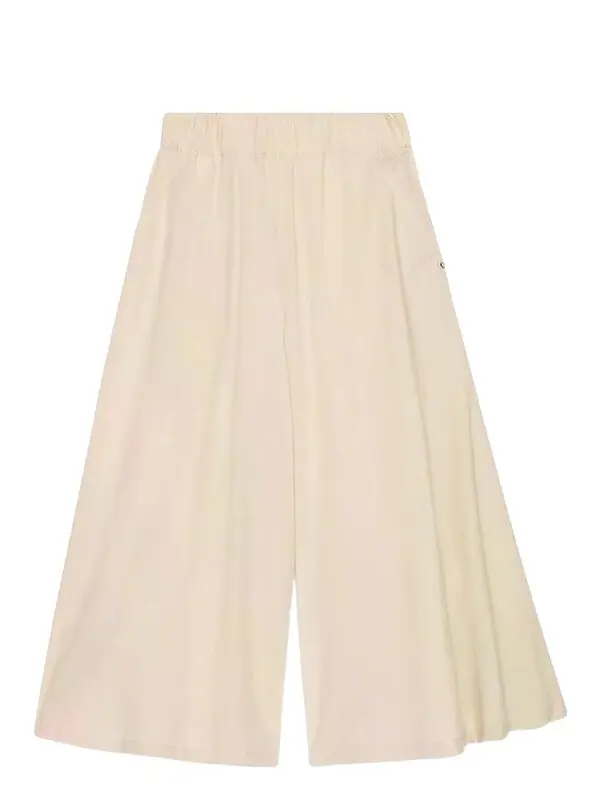 OTTOD'AME Elasticated-waist Cullote Trousers - Neutrals