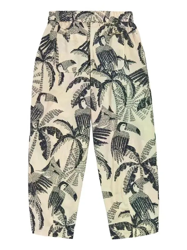 PSOPHIA Printed Trousers - Neutrals