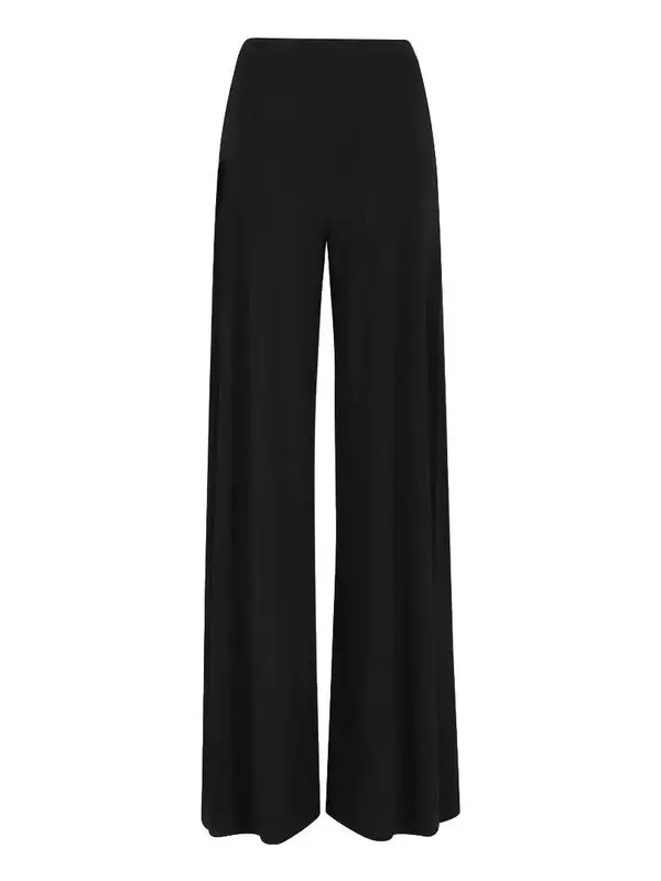 Norma Kamali Wide-leg Trousers - Black