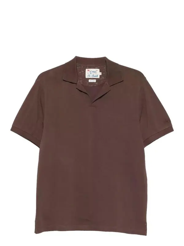 MC2 SAINT BARTH Charles Short-sleeve Polo Shirt - Brown