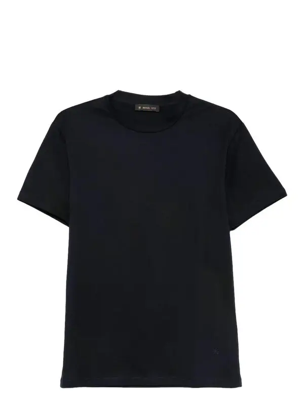 MANUEL RITZ Crew-neck T-shirt - Blue