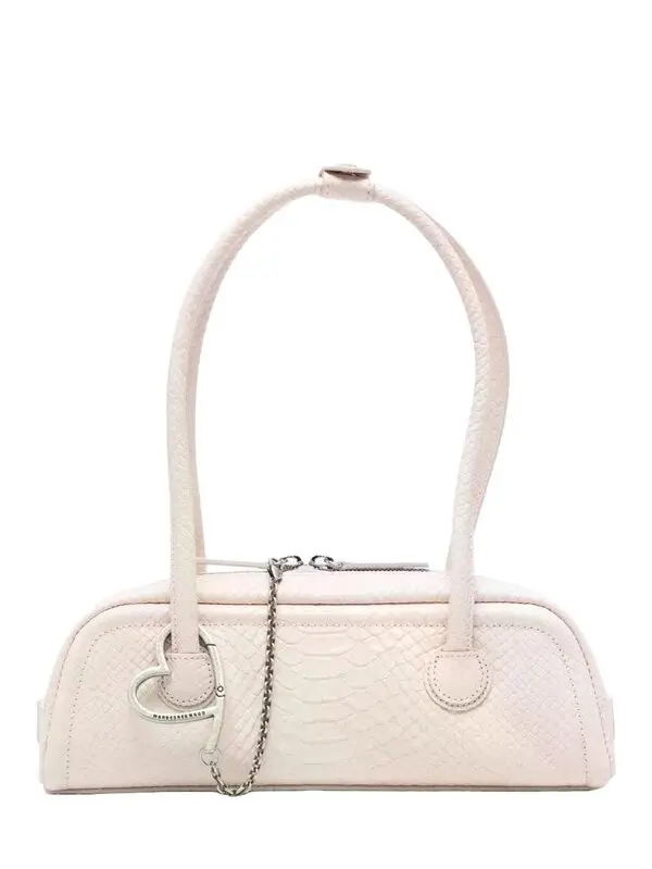 MARGESHERWOOD Snakeskin-embossed Shoulder Bag - Pink