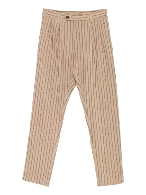 MC2 SAINT BARTH Striped Trousers - Neutrals