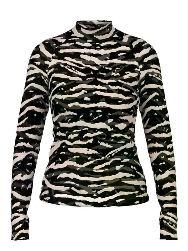 MARCCAIN Animal-print T-shirt - Black