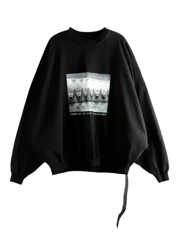 Rick Owens Graphic Crew-neck T-shirt - Black