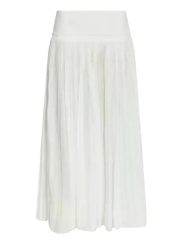 RÓHE Pleated Maxi Skirt - White