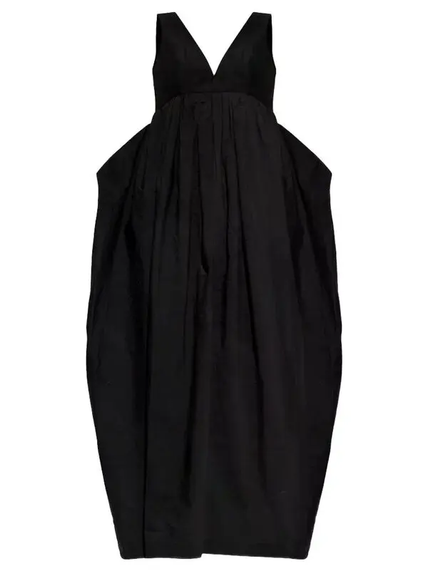 RÓHE V-neck Maxi Dress - Black