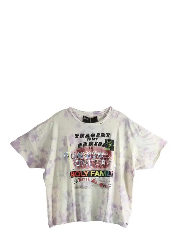 PALY HOLLYWOOD Tie-dye Graphic T-shirt - Neutrals