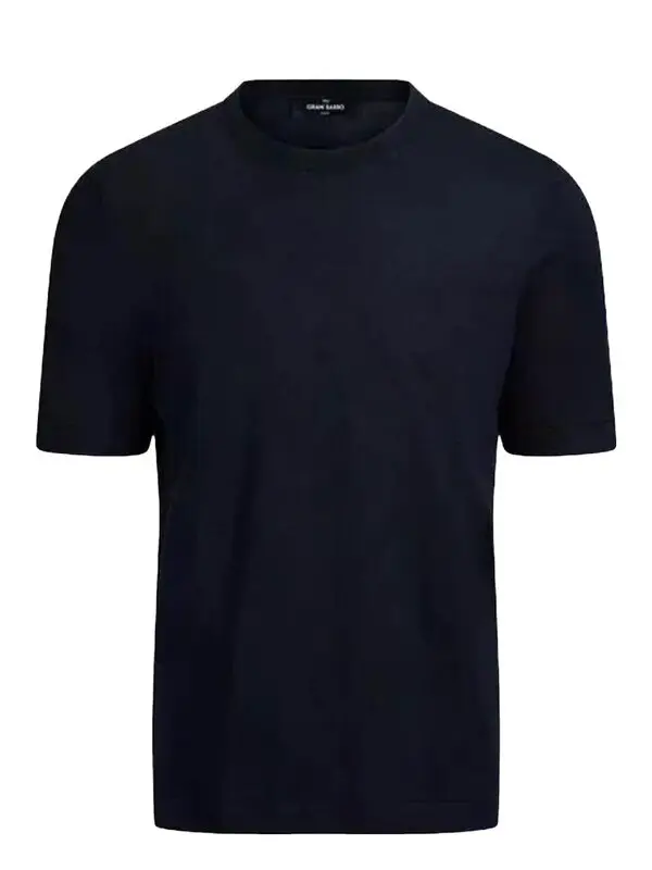 GRAN SASSO Short-sleeve Sweater - Blue