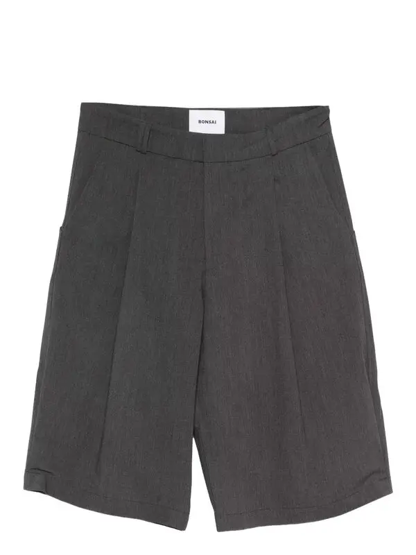 BONSAI Pleated Shorts - Grey