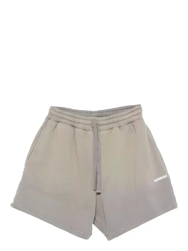 BONSAI Logo-print Shorts - Neutrals