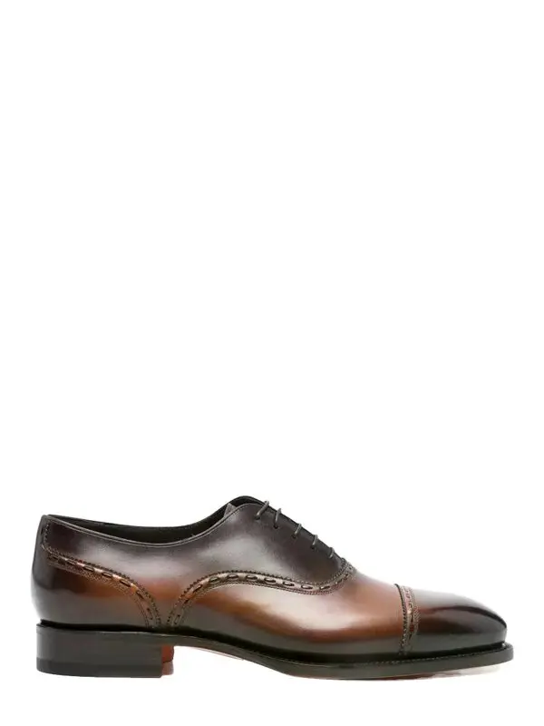 Santoni Lace-up Oxford Shoes - Brown