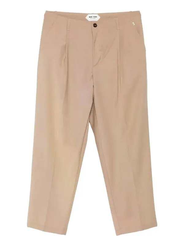 NEW YORK RESIDENT Pleated Trousers - Neutrals