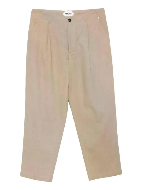 NEW YORK RESIDENT Pleated Trousers - Neutrals