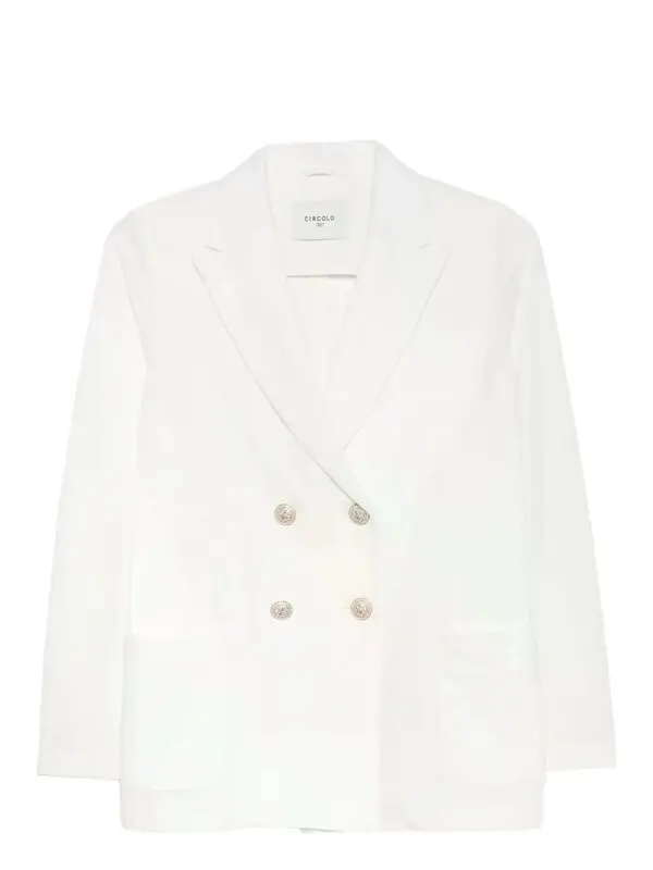 CIRCOLO 1901 Double-breasted Blazer - White