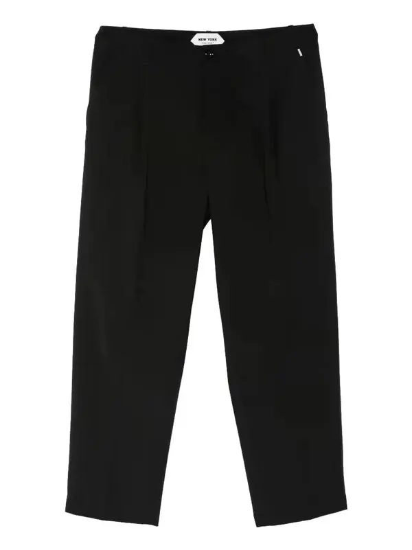 NEW YORK RESIDENT Pleated Trousers - Black