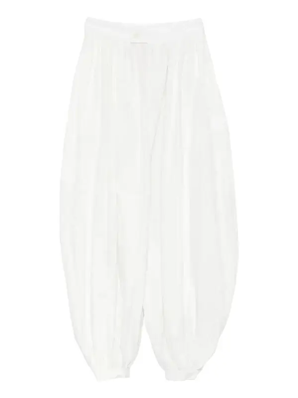 MARRAKSHI LIFE Gathered Trousers - White