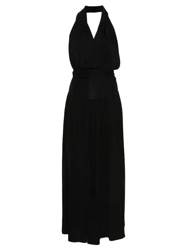 AYA MUSE Halterneck Maxi Dress - Black