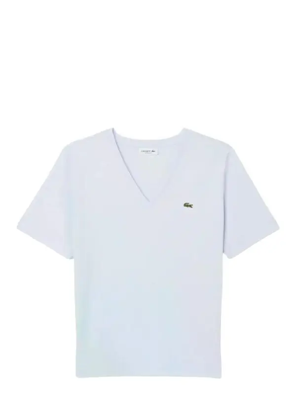 Lacoste Logo V-neck T-shirt - Blue