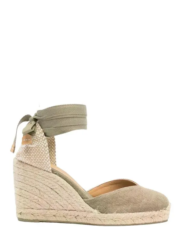 CastaÑer Chiara Ankle Tie Espadrilles - Green
