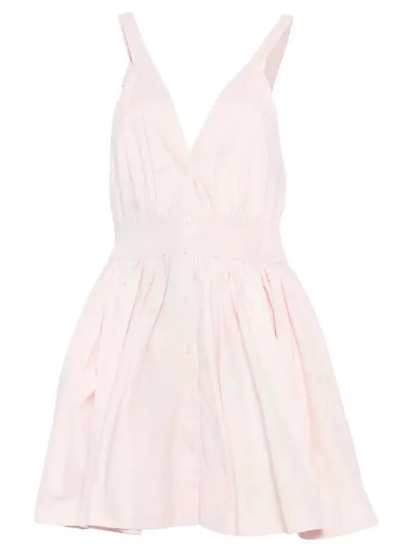 Maje Cotton A-line Mini Dress - Pink