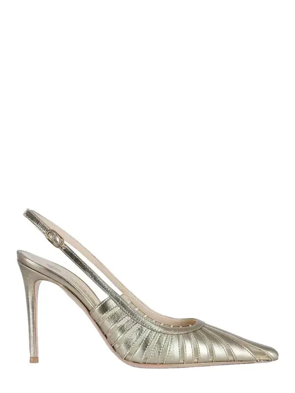 Roberto Festa Ade Metallic Leather Pumps - Gold