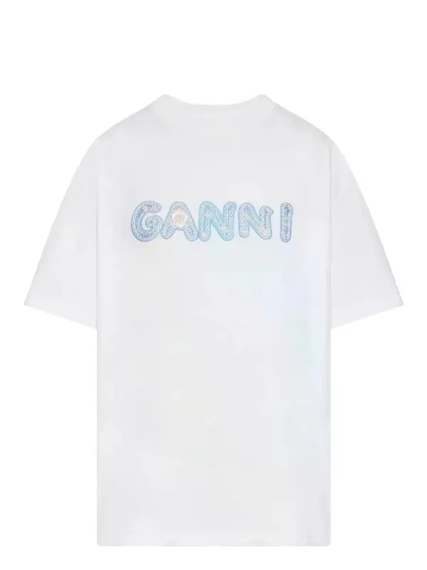 GANNI Logo T-shirt - White