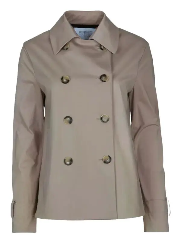 Harris Wharf London Double-breasted Trench Coat - Neutrals