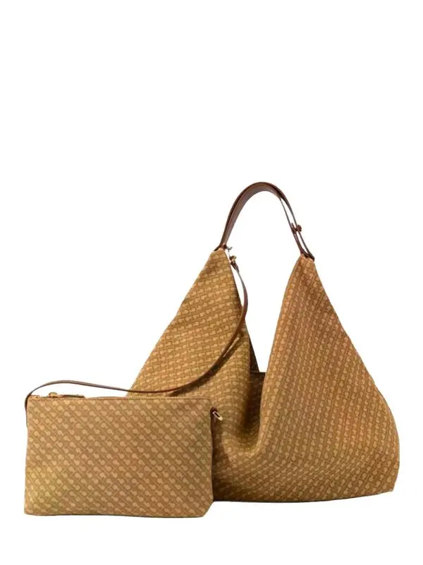 GHERARDINI Patterned Top-handle Shoulder Bag - Neutrals